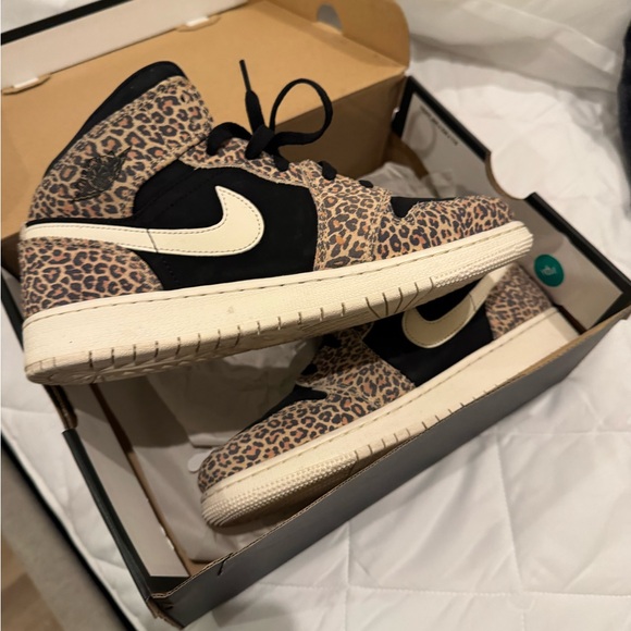 Jordan | Shoes | Jordan Mid Leopard Printofficially ...